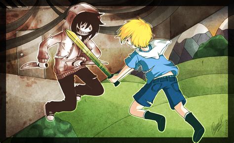 Jeff The Killer Vs Finn The Human By Pure Love G S On Deviantart