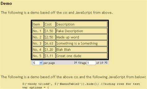 Extensive Collection Of Useful Jquery Plugins For Working With Tables