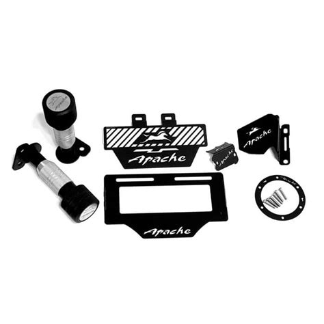 Kit Tvs Apache 6 Piezas Accesorios En Acero Para Tu Moto