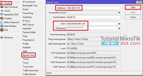 Beginilah Cara Speed Test Di Mikrotik Paling Gampang Tutorial Mikrotik Indonesia