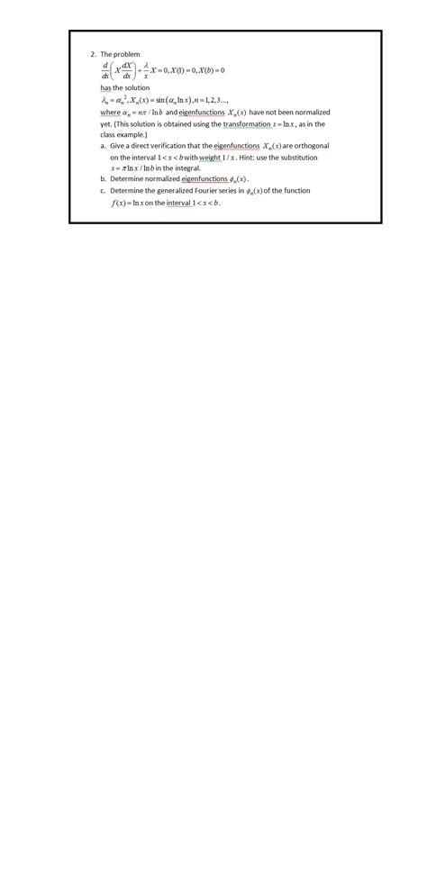 The Problem Ddxx Dxdx Lambdax X 0 X1