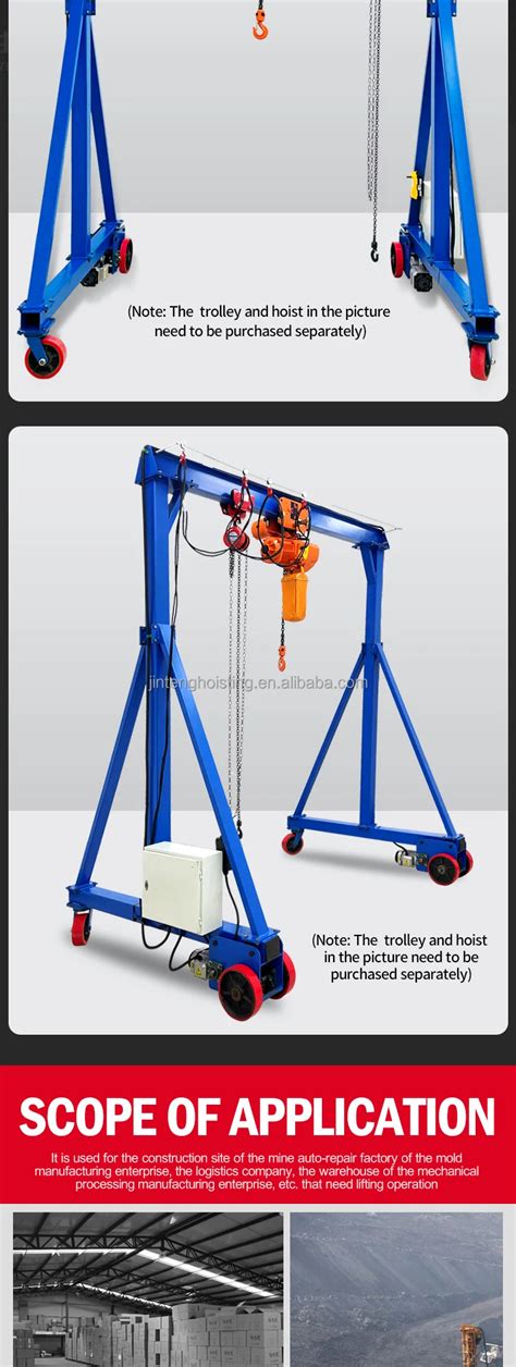 Gantry Cranes 5 Ton Small Gantry Portable Cranes Design Price For Sale