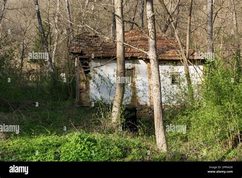 An Extremely Old Primitive Water Mill Which Is Slowly Collapsing On