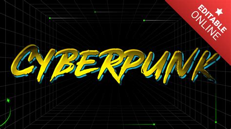 Cyberpunk Text Style Effect Font Generator
