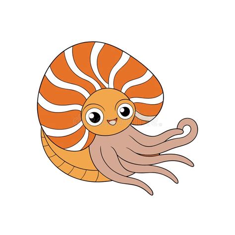 Cute Cartoon Nautilus Stock Illustrations 905 Cute Cartoon Nautilus
