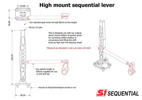 Lever Options Direct Mount Shifters S1 Sequential