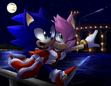 Sonamy Night Sonic Sonic And Amy Sonic Heroes