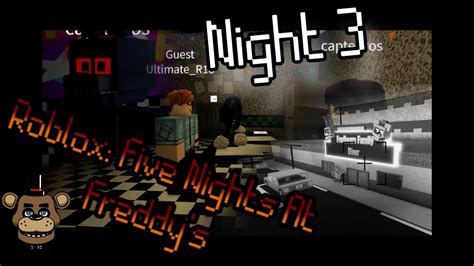 Roblox Five Nights At Freddys Night 3 1x03 Five Nights At Freddy