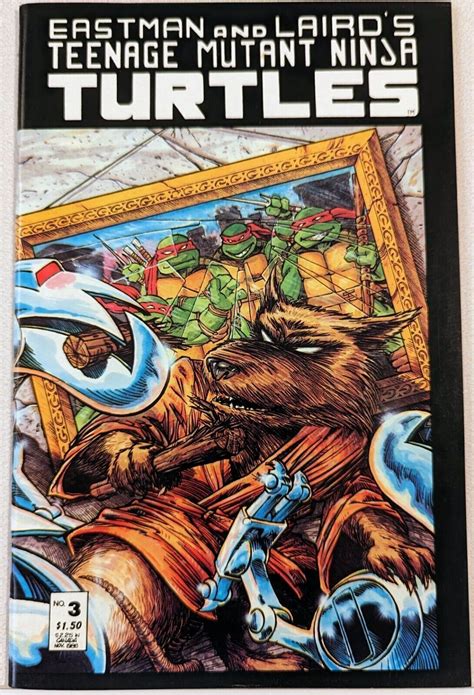 Teenage Mutant Ninja Turtles 3 Vf 85 Tmnt 1st Series Rare 2nd Print