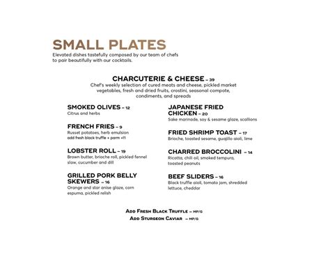 Menu — Barchef