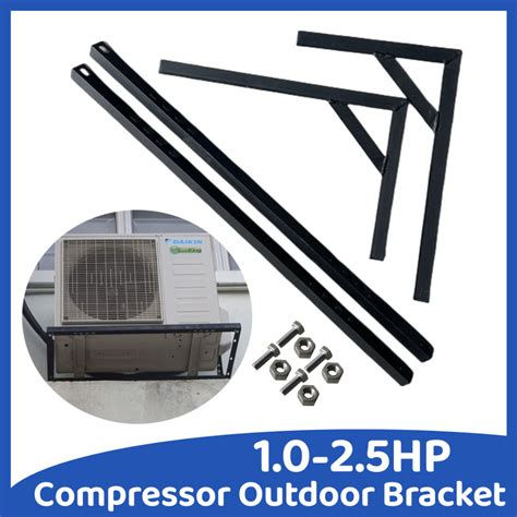 2 2 5hp Aircond Compressor Outdoor Bracket Black Bracket Aircond Bracket Outdoor Bracket