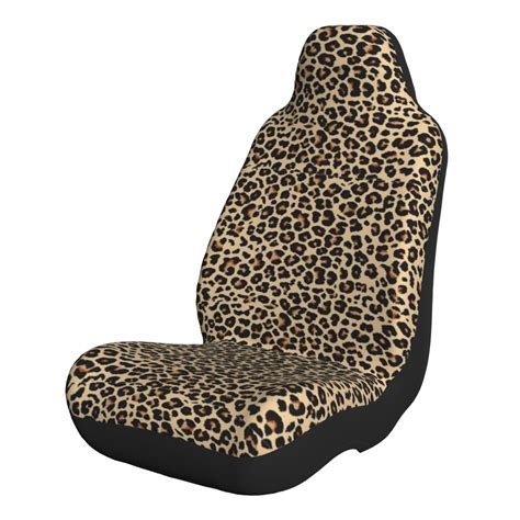 Xecao Leopard Print 1 For Automotive Seat Covers For Cars Trucks And