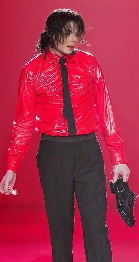 Pin By Raquel Ocasio On Michael Jackson Red Leather Jacket Michael