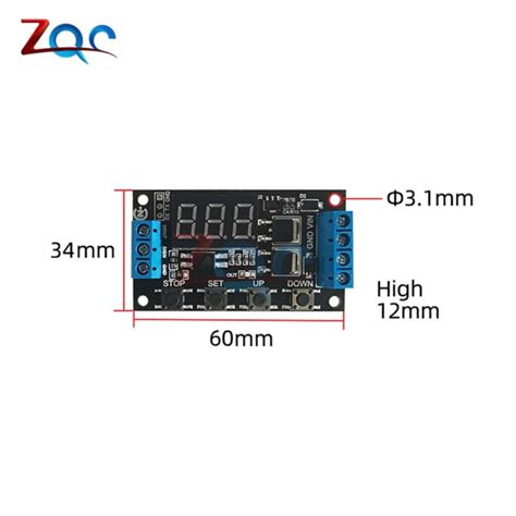 Dc V V Mos Trigger Ciklusidőzítő Delay Board Időzítő Kapcsoló Kapcsolja Be Ki Relé Modul