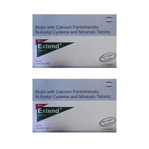Vitamins Extend Forte Tablet For Hair Supplement At ₹ 178strip In Nagpur