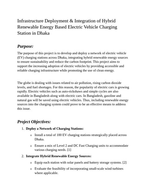 Infrastructure Deployment Pdf Renewable Energy Electric Vehicle