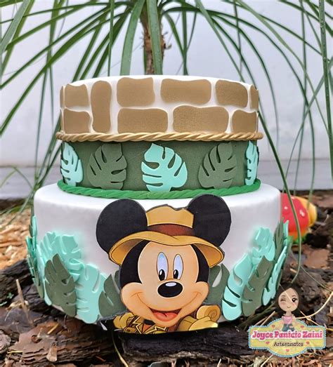 Bolo Fake Mickey Safari Elo7 Produtos Especiais