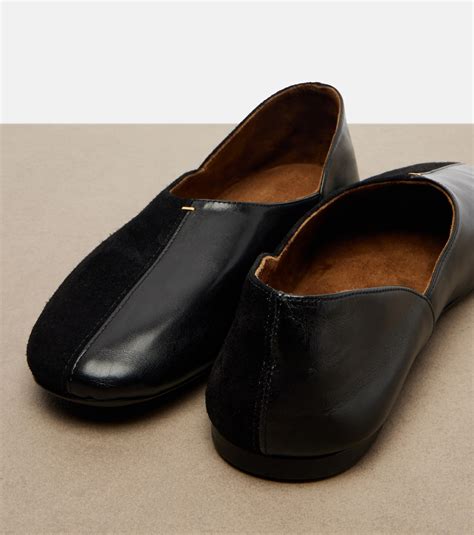 Jane Leather Ballet Flats In Black Khaite Mytheresa