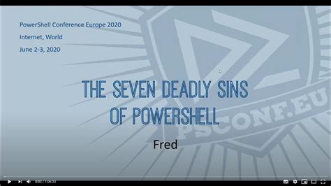the seven deadly sins of powershell friedrich weinmann psconfeu