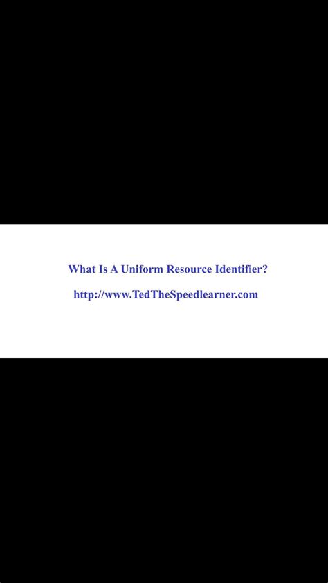 What Is A Uniform Resource Identifier