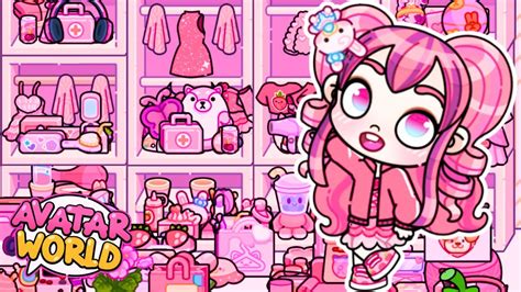 All Pink Cute Decoration 🩷 Avatar World 🌎 Pazu Youtube