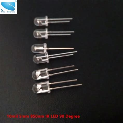 Aliexpress Com Buy Pcs Lot Mm Short Leg Mil Infrared IR LED Nm Invisible Diode