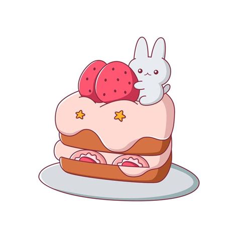 Premium Vector Cute Dessert Character Design Illustration