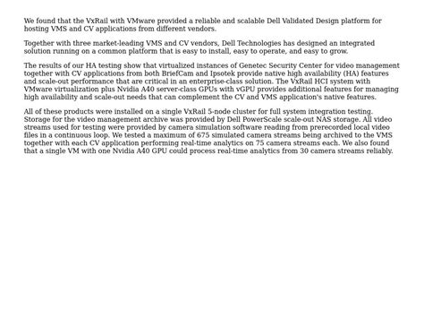 Summary And Conclusions Design Guide—virtualized Computer Vision For Smart Transportation With