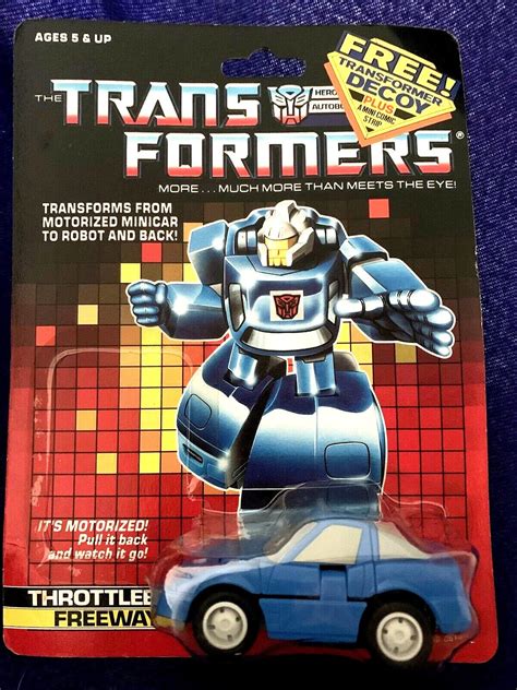Vintage 1986 Transformers Throttlebot Freeway Moc 4642076291