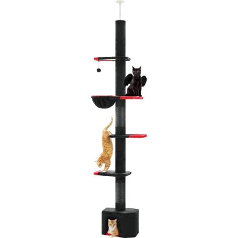 Torre Para Gatos De Piso A Techo Con Altura Ajustable 868 120