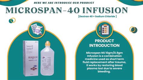 Dextran 40 Injection With Sodium Chloride Microspan Ns 10gm09gm