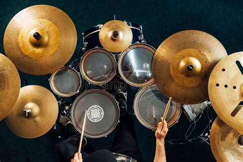 High And Mid Tom In A Drum Kit Top View Percussion Musical Instruments