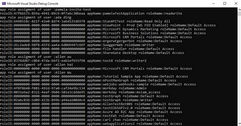 C Get All Users And Their Rolesincluding Name And Value From Azure Application Using