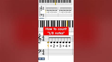 Online Piano Lesson For Beginners Learn 18 Notes Eighth Notes