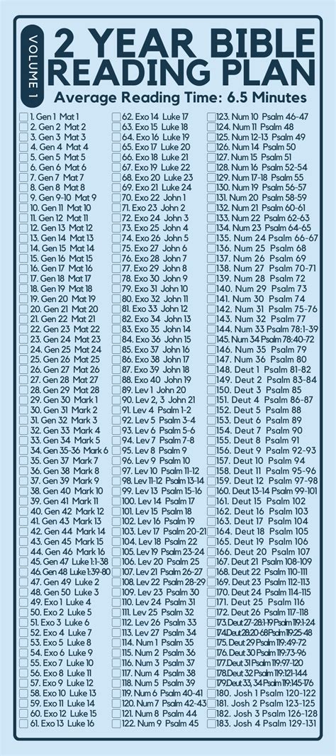 Bible Reading Plan Warner First Baptist Church