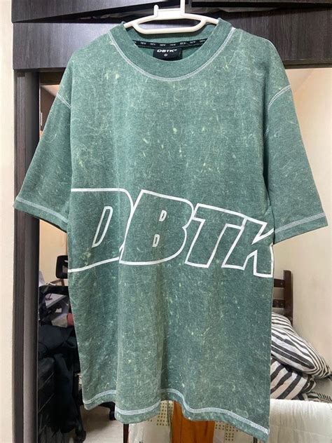 Dbtk Slant Acid Washed Green Tee Mens Fashion Tops And Sets Tshirts And Polo Shirts On Carousell