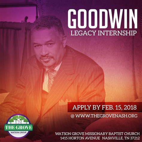 John Faison Sr On Linkedin The 2018 Goodwin Legacy Internship