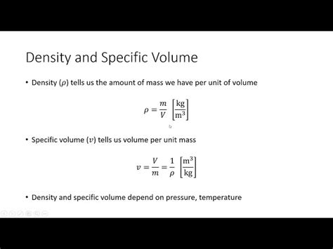 Specific Volume