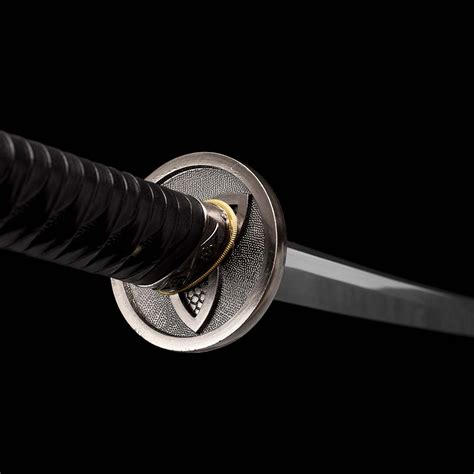 The Walking Dead Michonne Katana With Hamon Black Saya And 1060 Carbon