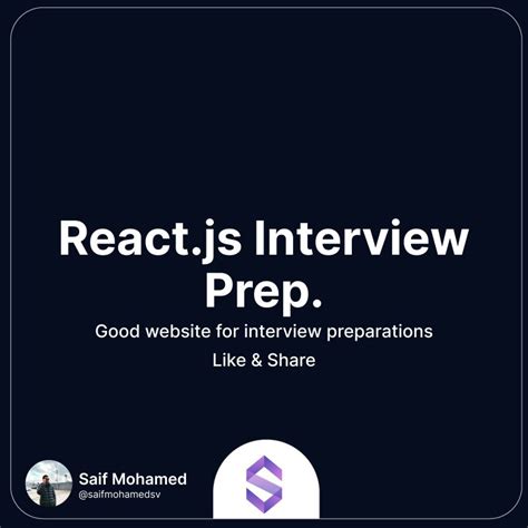 Saif Mohamed على Linkedin Saifmohamed Interviewquestions Reactjs