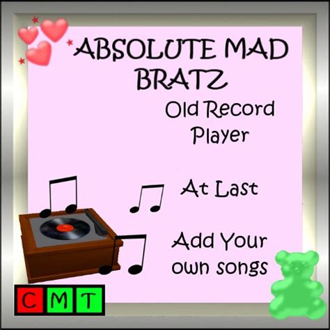 Second Life Marketplace Record Player At Last