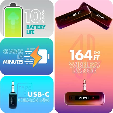 Wireless Mini Duo Mini Wireless Microphone For Camera Movo