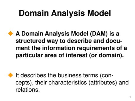 Ppt Domain Analysis Model Powerpoint Presentation Free Download Id