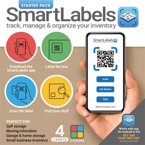 Smart Labels Color Coded Qr Code Labels For Organization And Storage