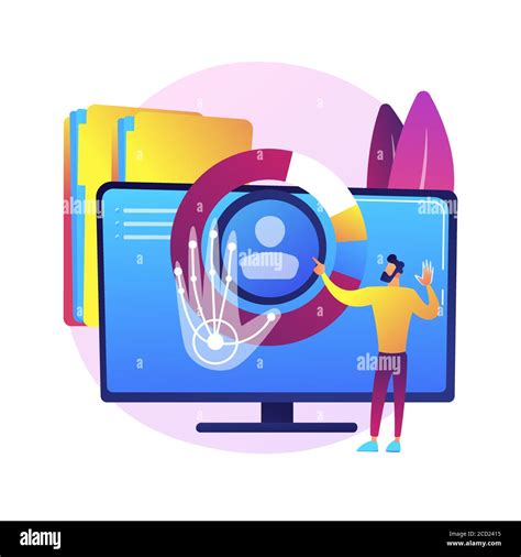 Gesture Recognition Abstract Concept Vector Illustration Stock Vector
