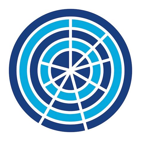 Premium Vector Radar Pie Chart Duotone Illustration