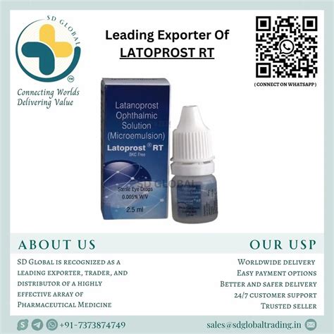 Latoprost Rt Latanoprost Ophthalmic Solution At ₹ 610piece