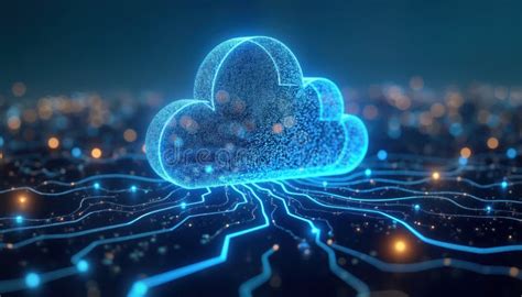 Digital Cloud Tech Concept Cloud Based Services Modern Tech Eco 5g