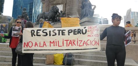 Se Movilizan Peruanos En México Exigen Justicia Por Los 28 Asesinatos