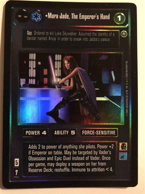 Star Wars Ccg Mara Jade The Emperors Hand Foil